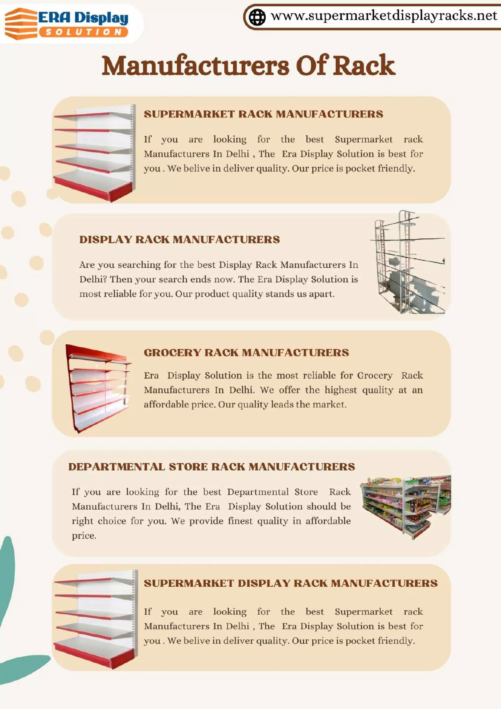 Manufacturers Of Rack .pdf