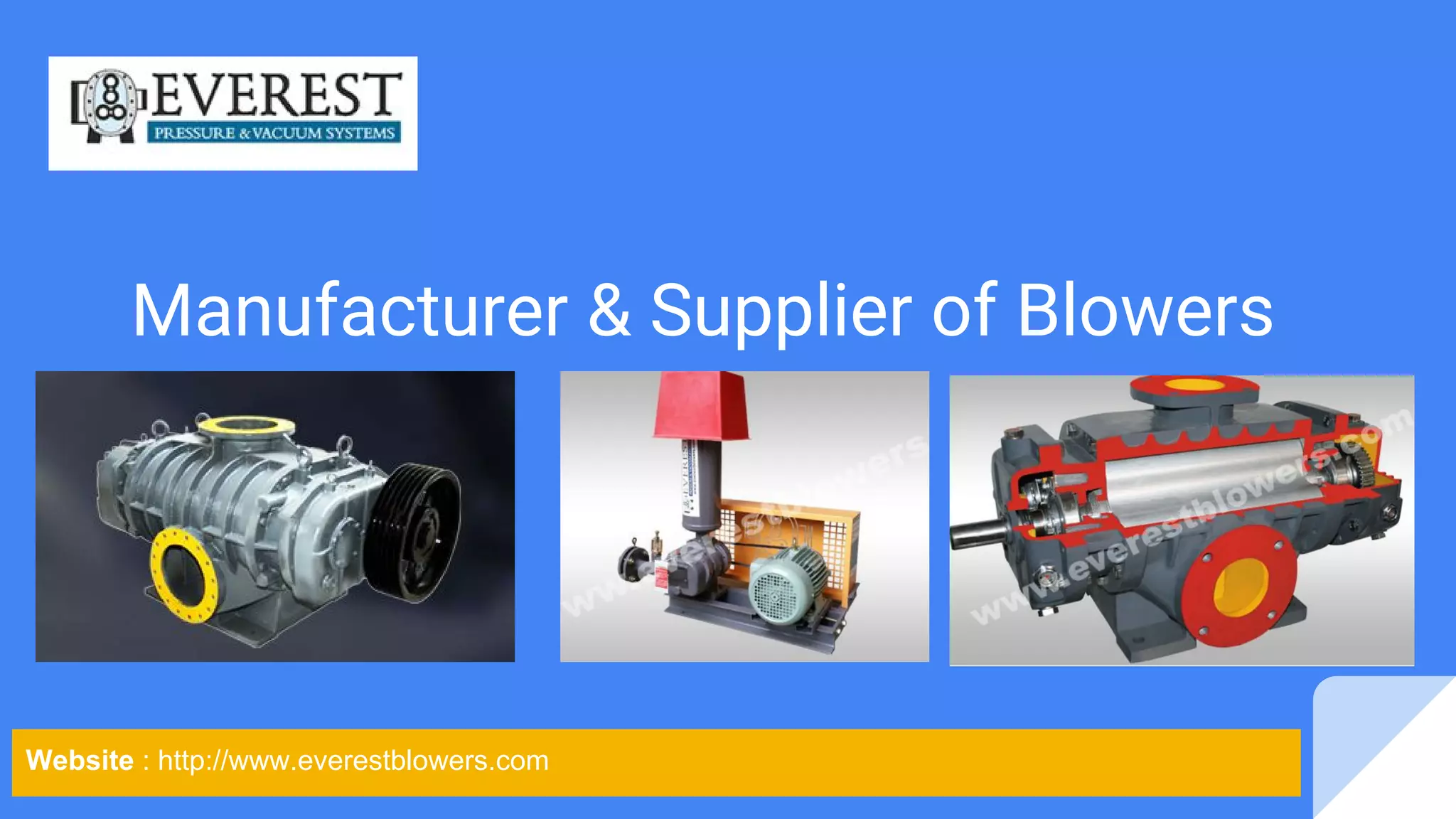Blowers Manufacturer & Supplier | PDF