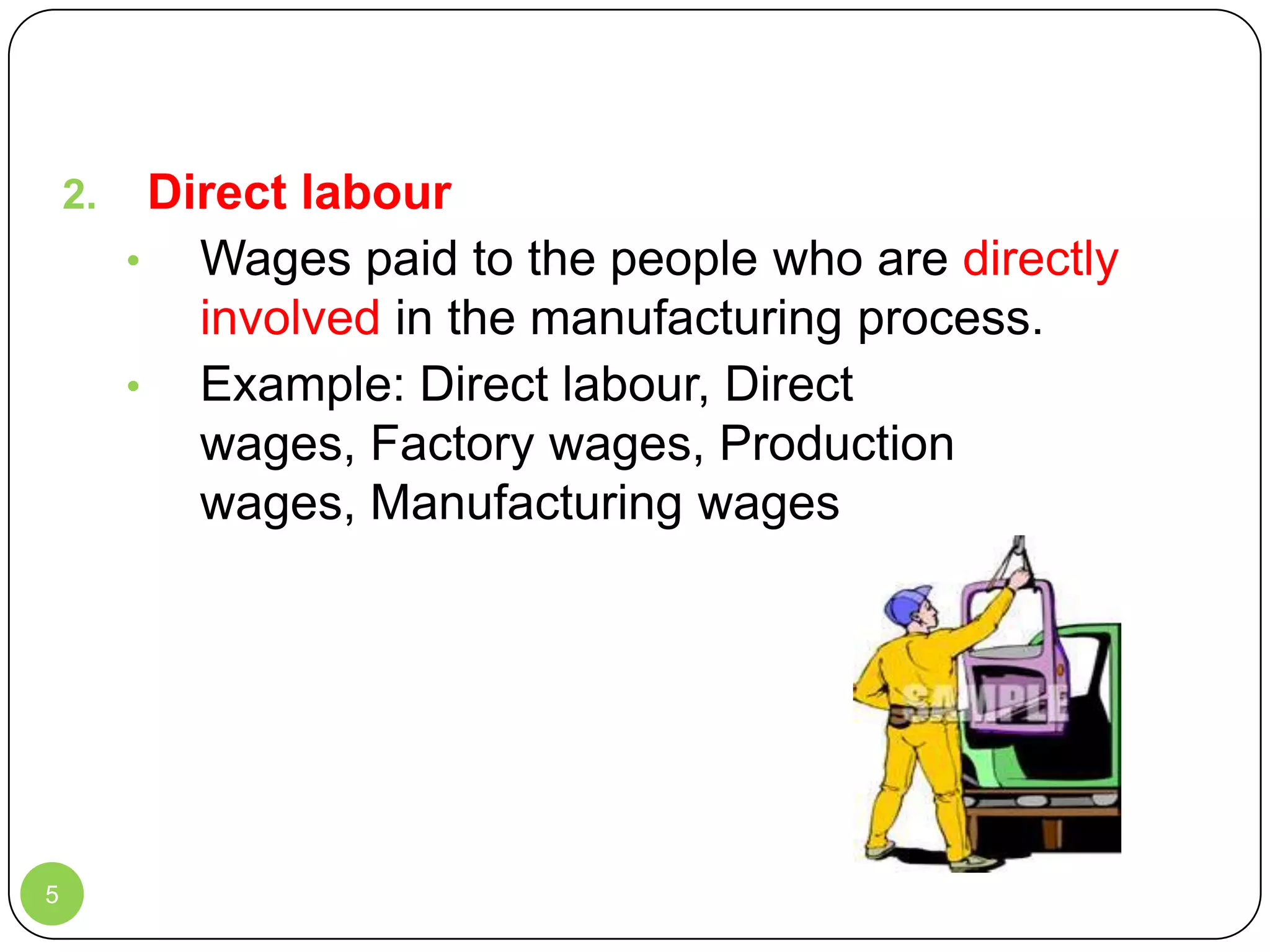 Manufacturing account | PPTX