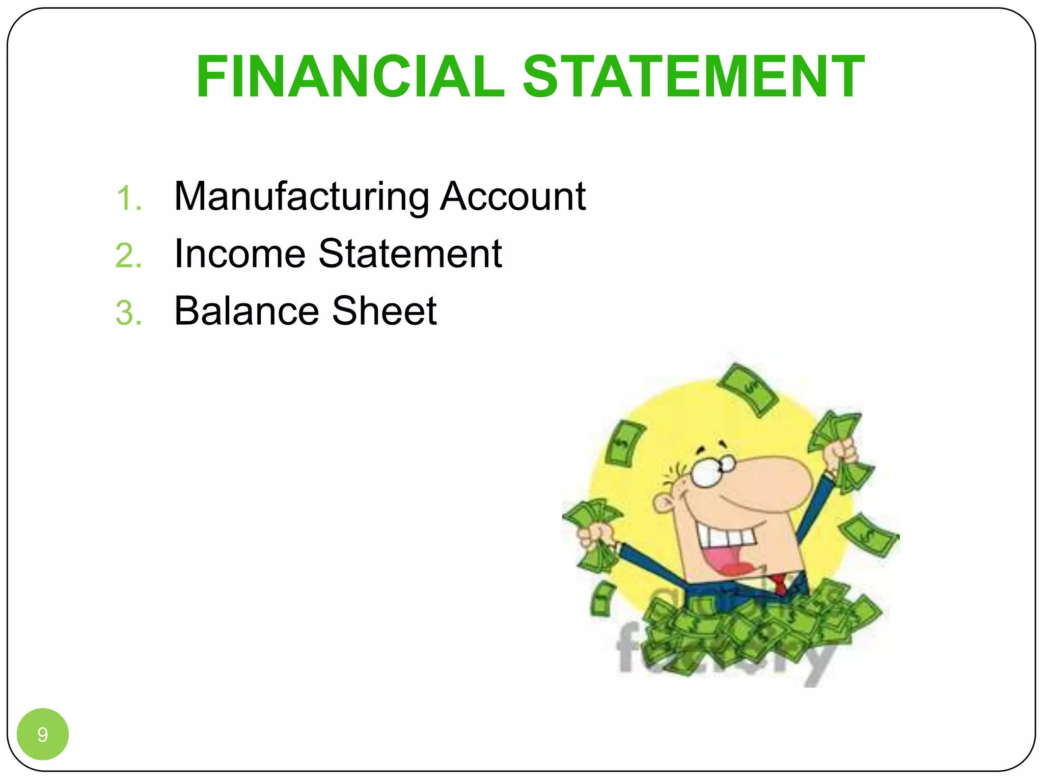 Manufacturing account | PPTX