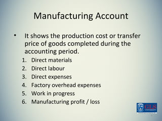 Manufacturing account1-130307085801-phpapp01 | PPT