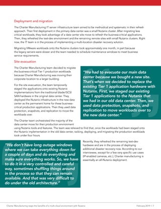 Charter Manufacturing reaps the benefits of a multi-cloud environment ...