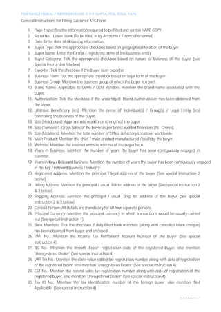 Manufacturing - Customer KYC - ERP Master Data Form - Ver1.0 | PDF