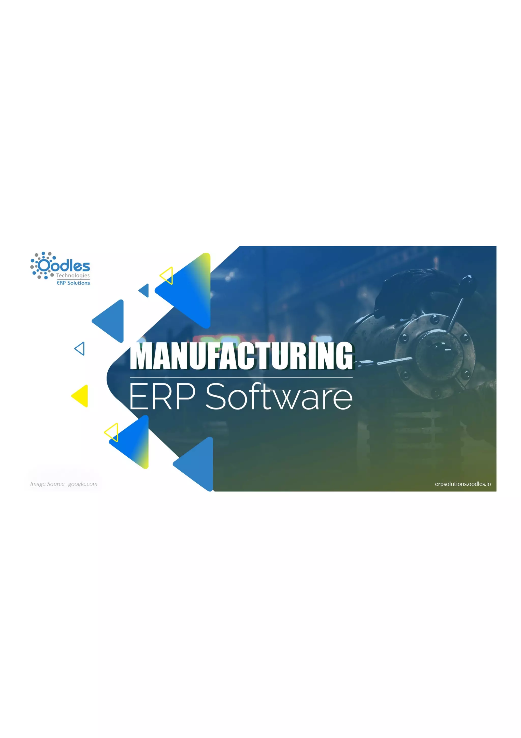 Manufacturing erp-software | PPT