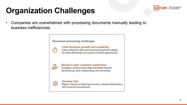 UiPath manufacturing technology benefits and AI overview | PPT