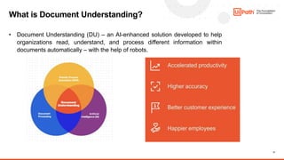 UiPath manufacturing technology benefits and AI overview | PPT