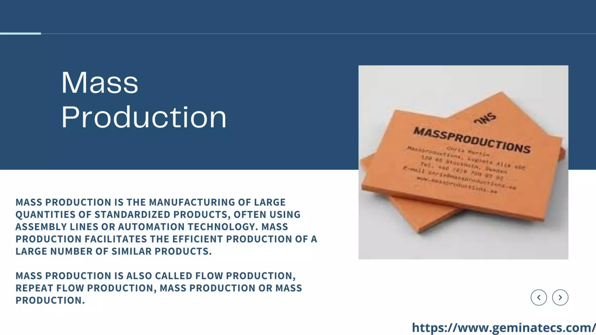 Manufacturing order-mass-production | PPT