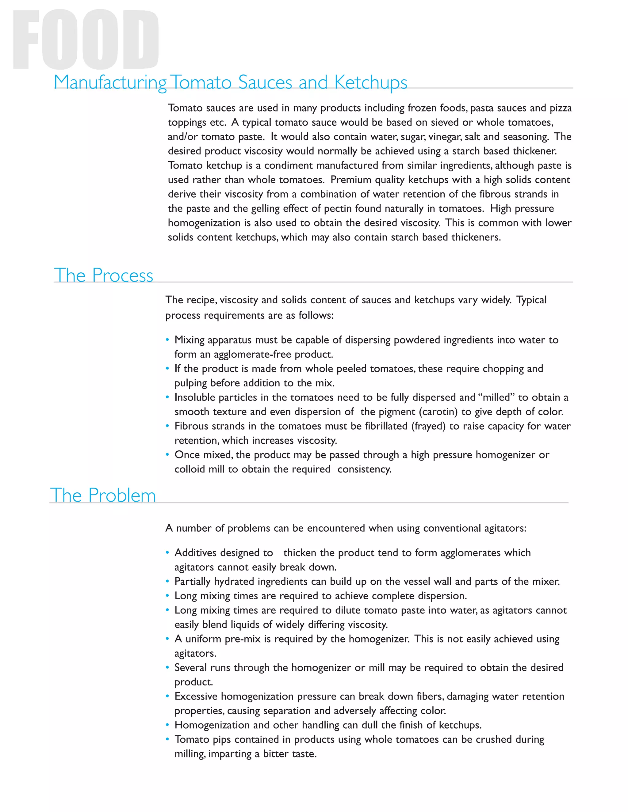 Food Industry Case Study: Manufacturing Tomato Sauces & Ketchup | PDF