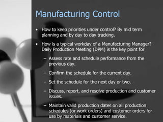 Manufacturing Recap | PPTX