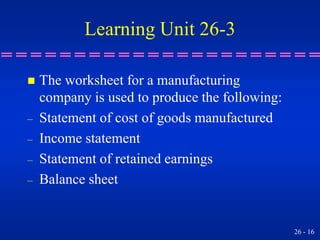 Manufacturing accounts ppt | PPTX