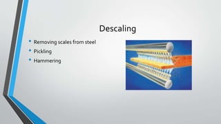 Manufacturing and testing of steel | PPTX