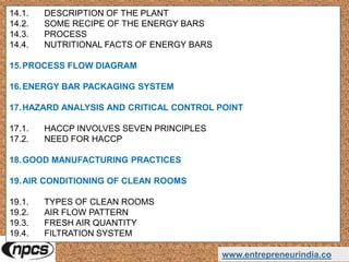 Manufacturing Business of Protein Bar, Health Bar, Energy Bar ...