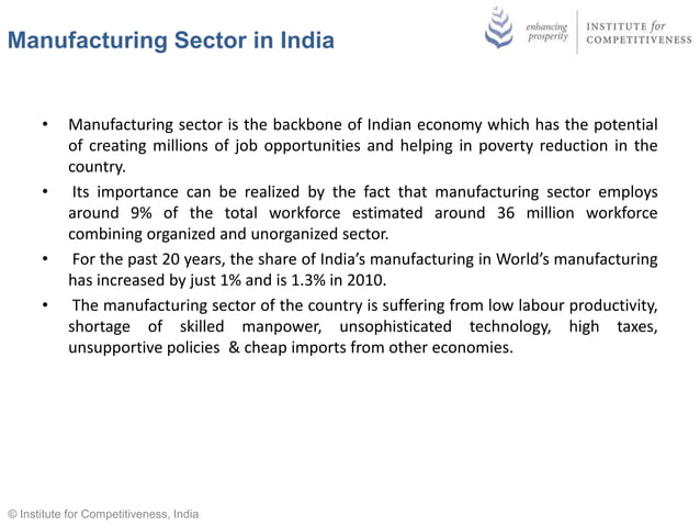 Manufacturing Competitiveness | PPT