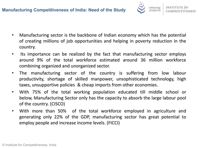 Manufacturing competitiveness of Indian states | PPT