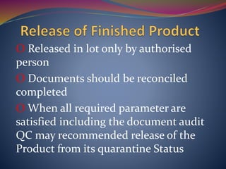 Manufacturing contoll | PPTX