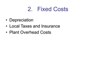Manufacturing cost estimation | PPTX