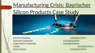 Manufacturing Crisis in the industry and types of manufacturing levels ...