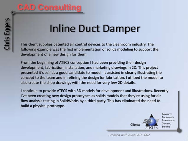 Manufacturing Design & Drafting Portfolio | PPTX