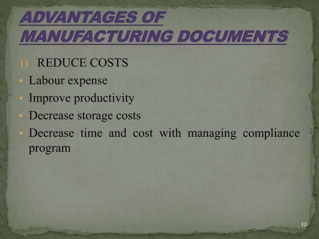 Manufacturing documents-GMP | PPTX | Pharmaceutical Industry | Industries