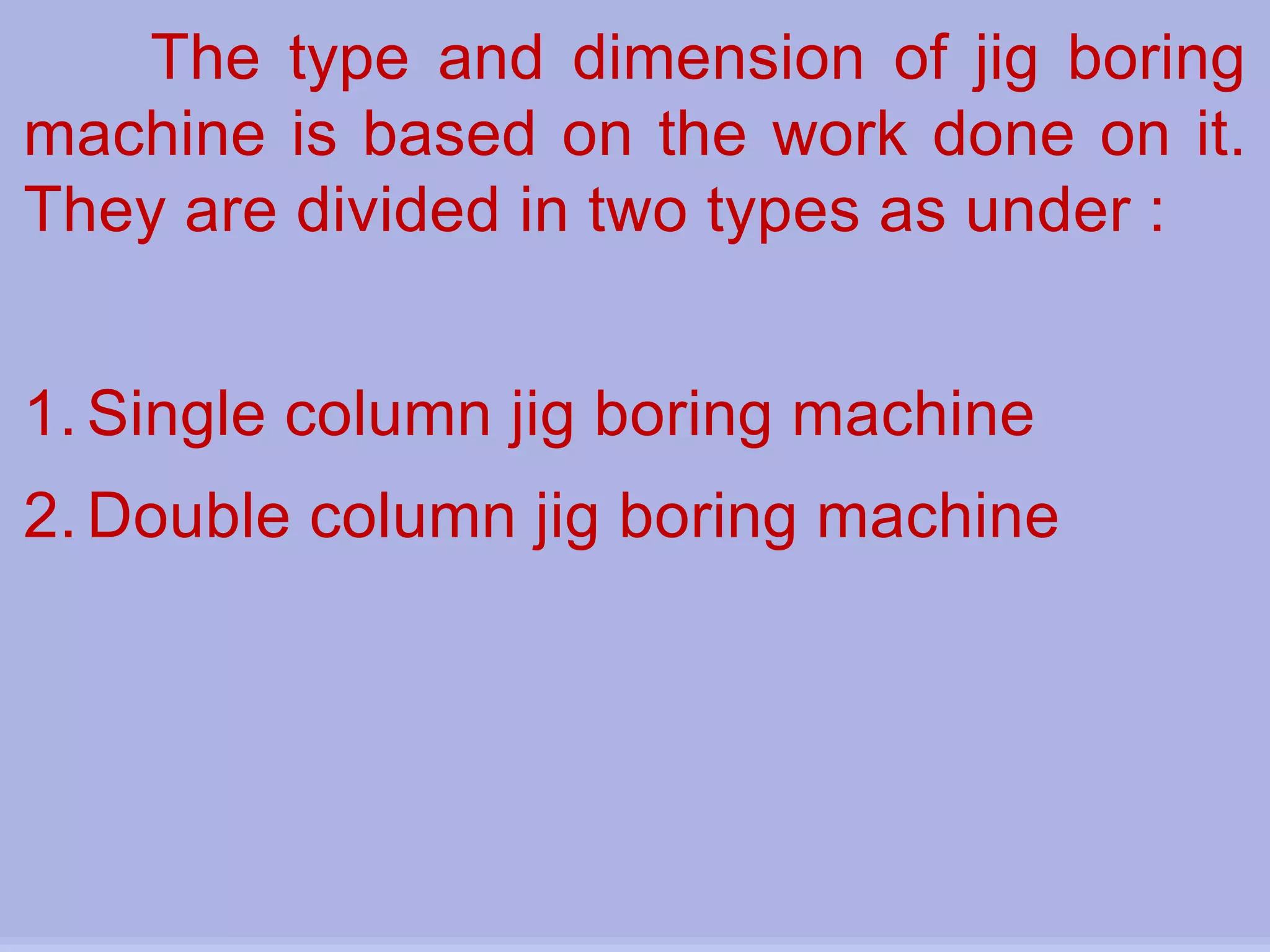 Manufacturing engineering iii (ppt on jig boring machine) | PPTX