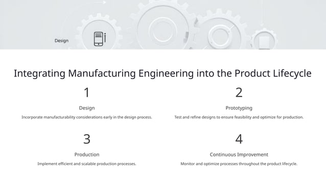 Manufacturing Engineering: The Backbone of Modern Production | PPT