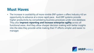 Manufacturing erp and industry 4.0 pdf | PDF