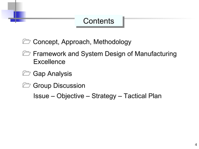 Manufacturing excellence | PPT