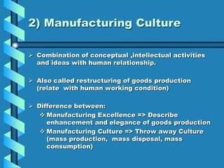 Manufacturing excellence for future production perspective | PPTX