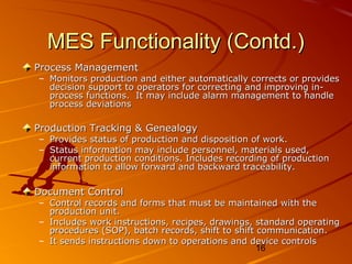 Manufacturing execution system | PPT