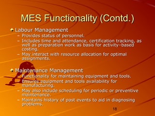 Manufacturing execution system | PPT