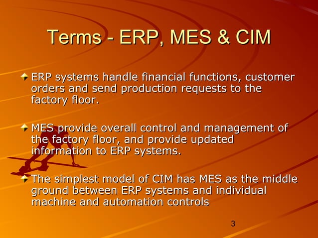 Manufacturing execution system | PPT