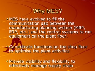 Manufacturing execution system | PPT