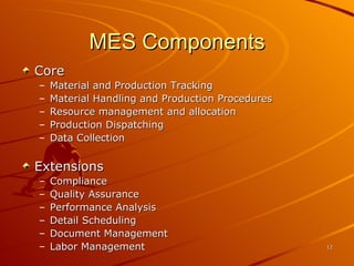Manufacturing executionsystem 12360484152-phpapp02 | PPT