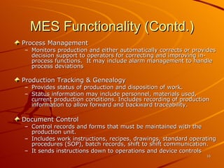 Manufacturing executionsystem 12360484152-phpapp02 | PPT