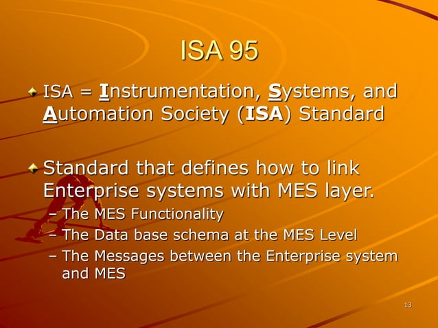 Manufacturing Execution System (Why MES?) | PPT