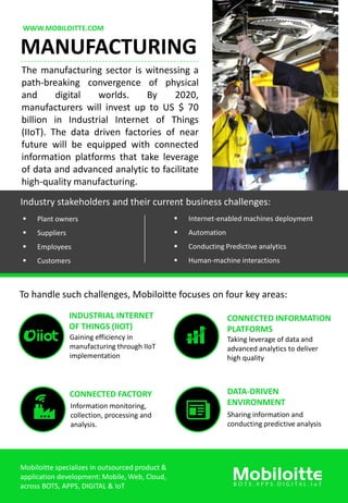 Manufacturing Flyer | Mobiloitte | PDF