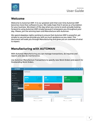 Automan - Manufacturing ERP | PDF