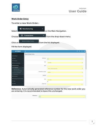Automan - Manufacturing ERP | PDF
