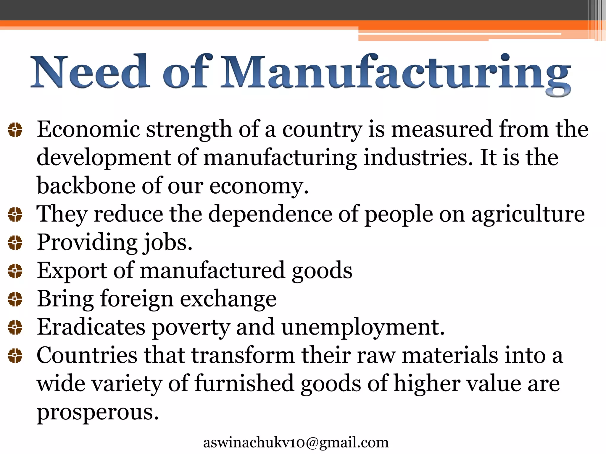 Manufacturing Industries Class 10 | PPTX
