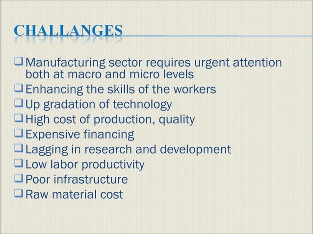 Manufacturing industry analysis | PPT