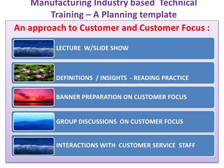 Manufacturing Training Structure Template Manufacturing Project