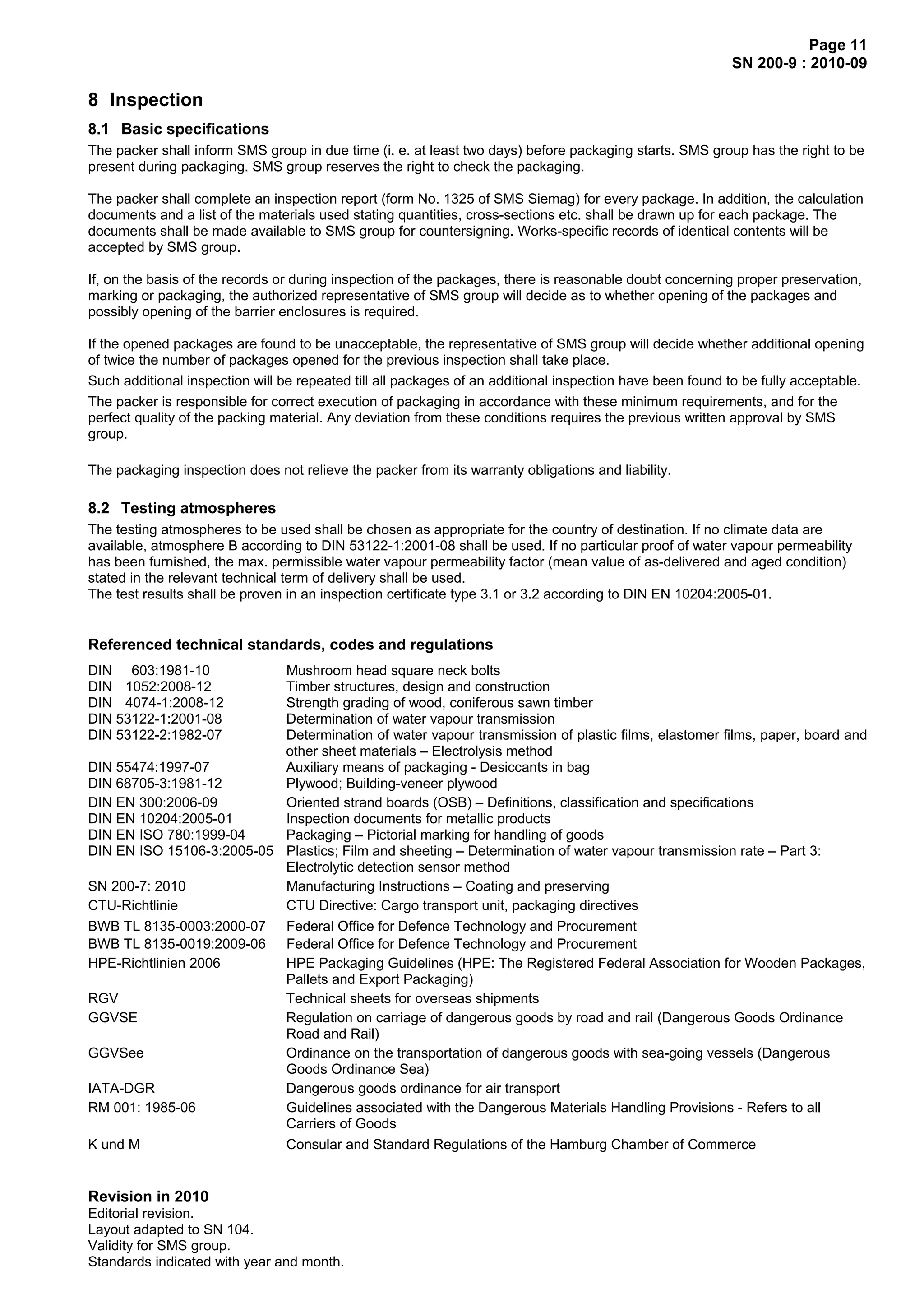 Manufacturing instructions sn200_2010 | PDF