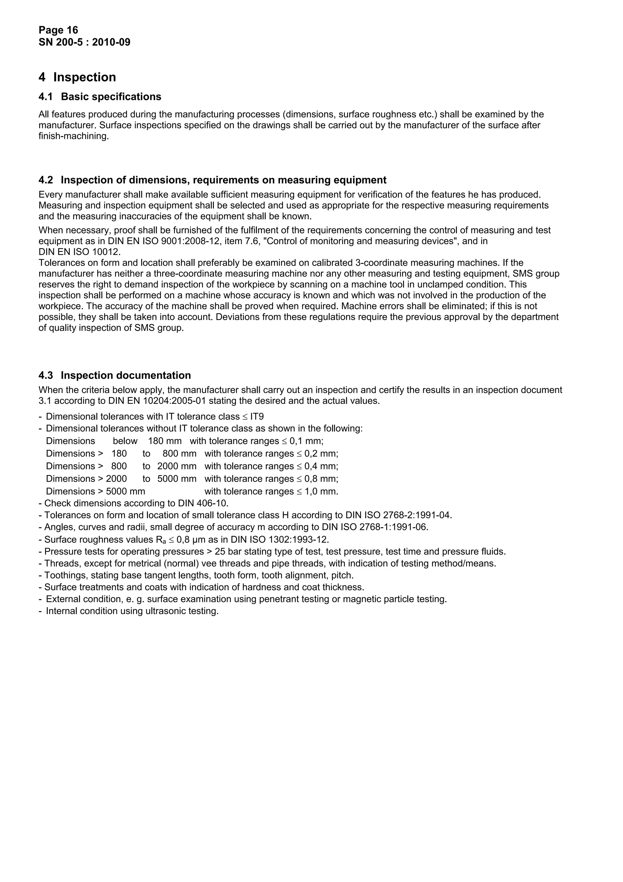 Manufacturing instructions sn200_2010 | PDF
