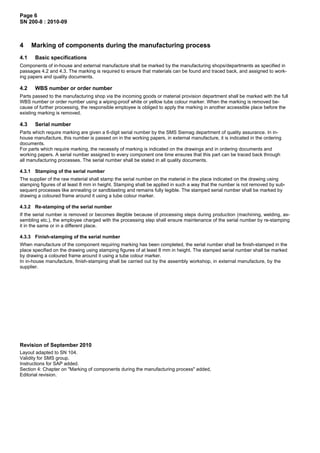 Manufacturing instructions sn200_2010 | PDF