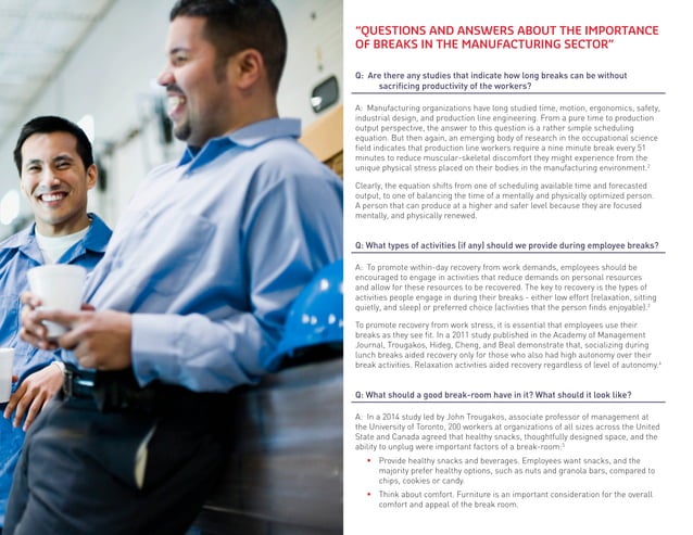 Manufacturing Line Employee Micro Break | PDF
