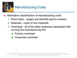 Manufacturing Models and Metrics.pptx | Mechanical and Industrial ...