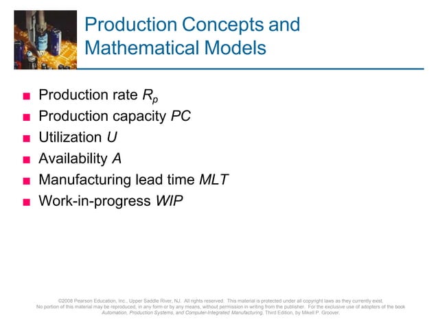 Manufacturing Models and Metrics.pptx | Mechanical and Industrial ...