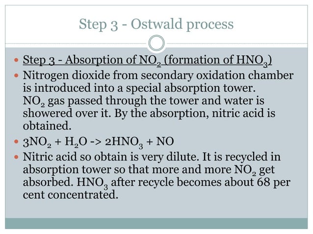 Manufacturing nitric acid by ostwald process