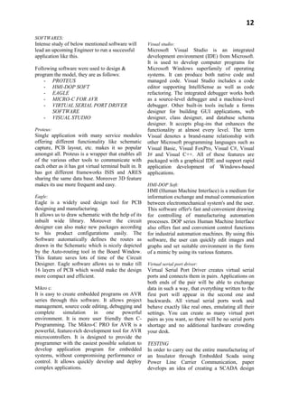 Manufacturing of an insulator through embedded scada using power line ...