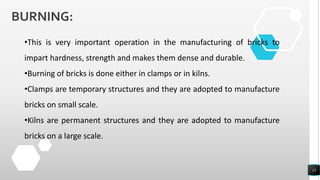 Manufacturing of bricks | PPTX